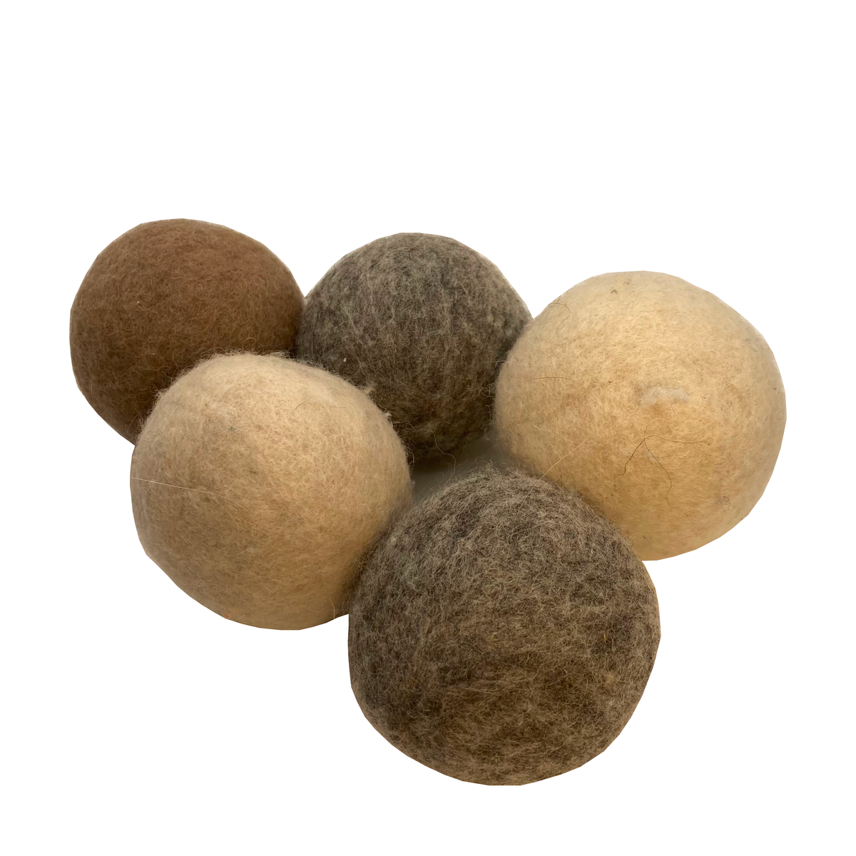 Earth Tone Dryer Balls set of 5 – EverAfterAcres